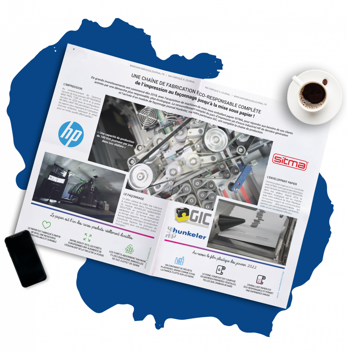 Spécialiste de l'impression de journaux dès 100 ex - Ma Fabrique à Journal