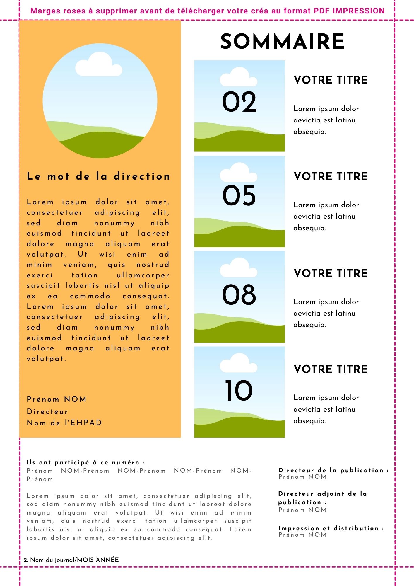 Bibliotheque de gabarits - Canva - Tabloïd - Ma Fabrique à Journal